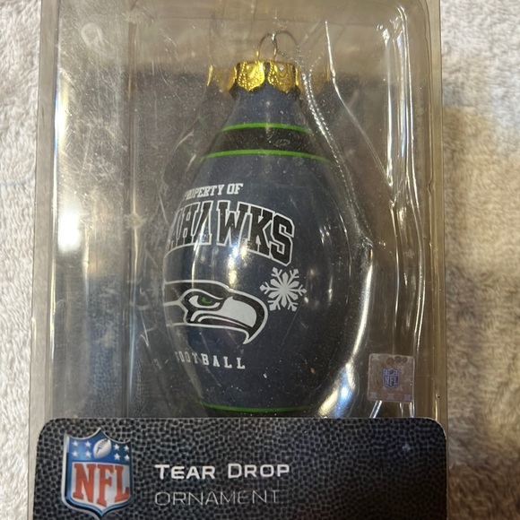 NFL | Holiday | Seahawks Football Teardrop Ornament | Poshmark